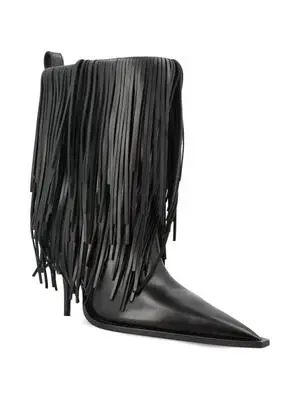 Balenciaga Fringed-embellishment Boots