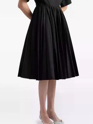 Prada Gabardine Fit And Flare Dress