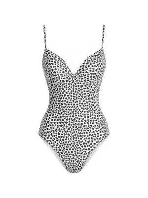 Michael Kors Printed One-piece Swimsuit - White