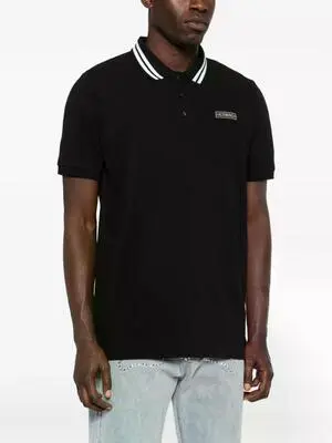 Iceberg Striped-collar Polo Shirt