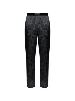 TOM FORD Polka-dot Pajama Bottoms - Black