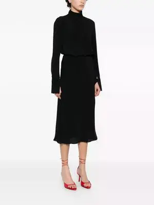 Patrizia Pepe Tie-neck Midi Dress