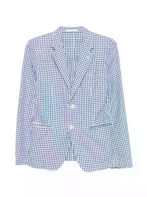 Comme Des Garçons Checked Blazer