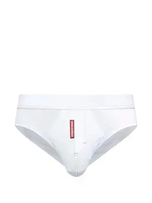 Dsquared2 Logo-detail Briefs - White