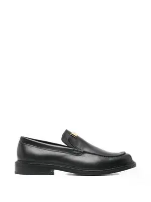 Moschino Logo Leather Loafers