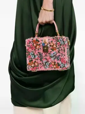 Dolce & Gabbana Floral Padlock Tote
