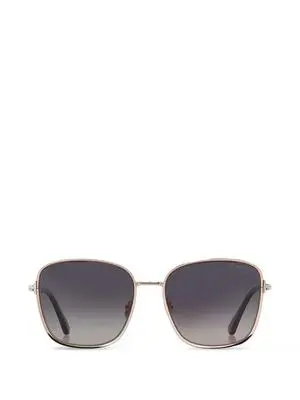 TOM FORD Square Full Rim Sunglasses - Gold