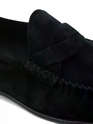 TOM FORD Braided-strap Suede Loafers