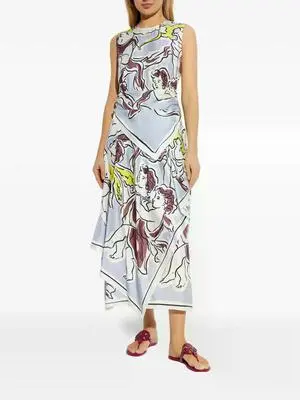 Tory Burch Draped Midi Dress