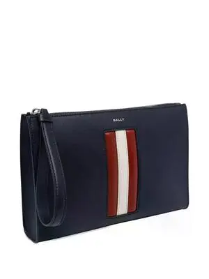Bally Mythos Logo Stripe Clutch