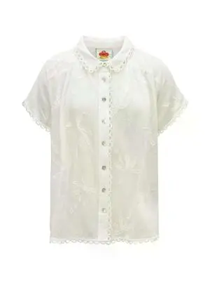 Farm Rio Scalloped Shirts For Women