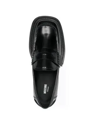 Moschino Penny Leather Loafers