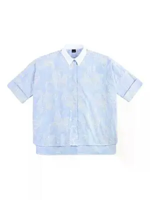 FAY Striped Embroidered Shirt