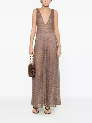 Missoni A-line V-neck Maxi Dress