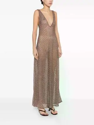 Missoni A-line V-neck Maxi Dress