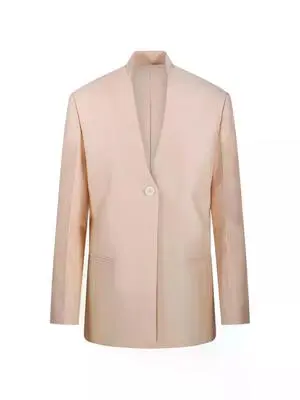 SANDBEIGE Button Single-breasted Blazer