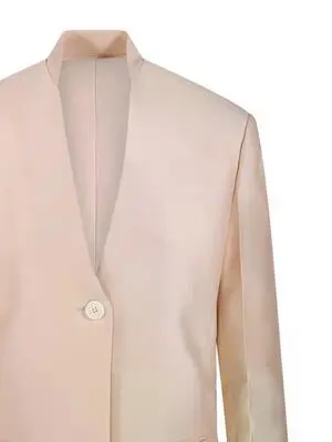 SANDBEIGE Button Single-breasted Blazer