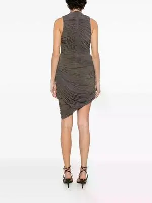 Magda Butrym Mini Ruffled Dress - Brown