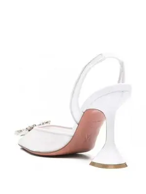 Amina Muaddi Begum Embellished Slingback Pumps