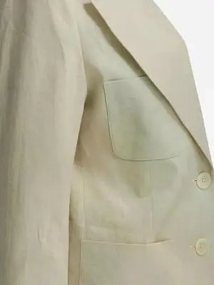INES DE LA FRESSANGE PARIS Thadée Linen Single-breasted Blazer