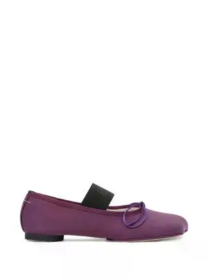 MAISON MARGIELA Anatomic Numeric Bow-detail Ballet Flats