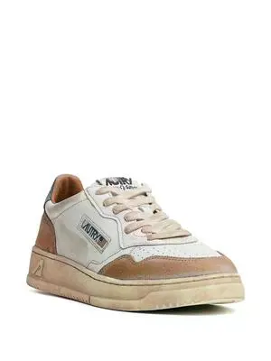 AUTRY Distressed Suede Panel Sneakers