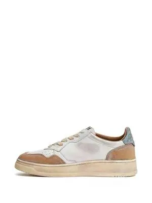 AUTRY Distressed Suede Panel Sneakers