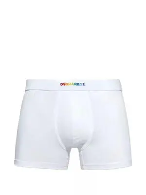 Dsquared2 Logo-embroidered Boxers - White