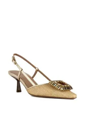FESTA MILANO Jewelled Strap Heeled Sandals