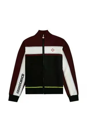 Casablanca Colour-block Knitted Track Jacket - Red