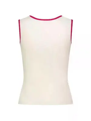 VAILLANT Ribbed Lace-trim Tank Top
