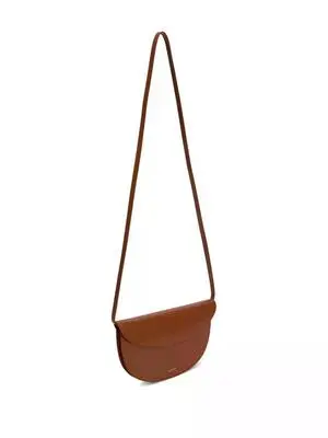 JIL SANDER Curved Leather Crossbody