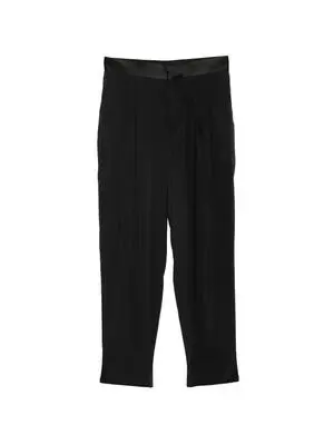 Giorgio Armani Satin Trim Trousers - Black