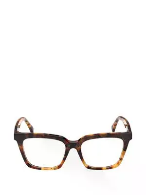 Max Mara Square Frame Glasses - Brown