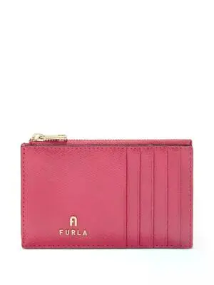 Furla Medium Camelia Leather Card Holder - Pink