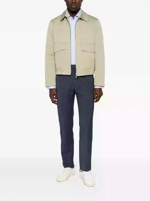 BERWICH Tailored Pleated Trousers - Blue