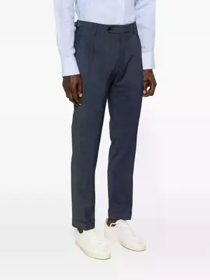 BERWICH Tailored Pleated Trousers - Blue