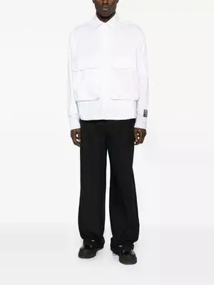 Reese Cooper Pleated Ripstop Trousers - Black