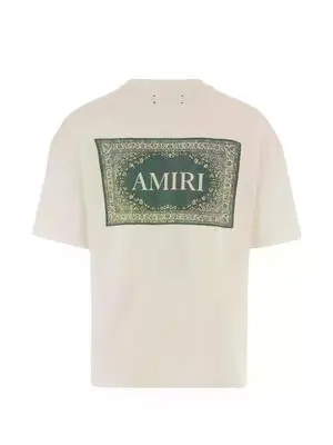 Amiri Logo-print T-shirt - Neutrals