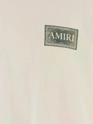 Amiri Logo-print T-shirt - Neutrals