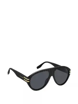 Marc Jacobs Logo-patterned Pilot Sunglasses