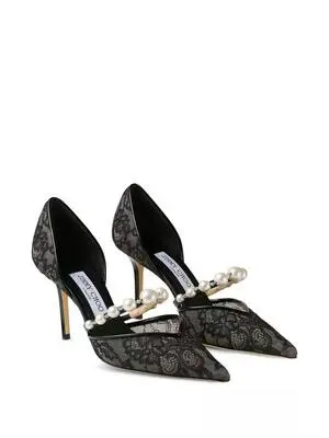JIMMY CHOO 85mm Aurelie Lace Pumps