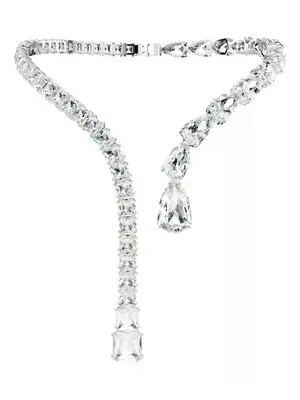 SWAROVSKI Matrix Open Crystal-drop Necklace - Silver