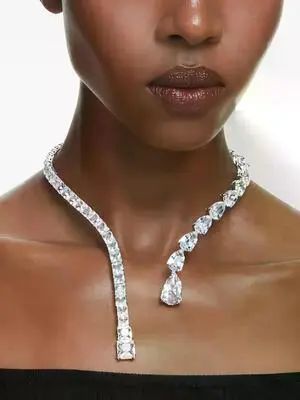 SWAROVSKI Matrix Open Crystal-drop Necklace