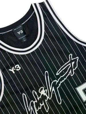 Y3 Striped Sleeveless Basketball Jersey