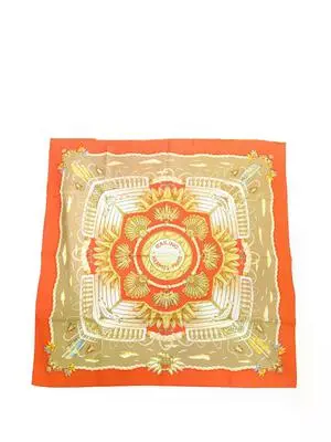 Hermès 2000-2025 Railing Silk Scarf 90 Scarves - Orange