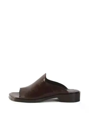 REJINA PYO Leather Flat Mules