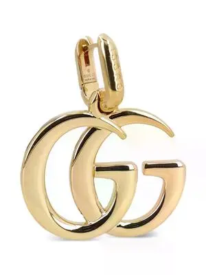 Gucci Logo Pendant Hoop Earrings