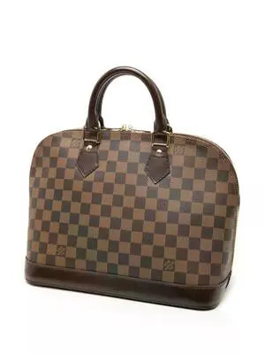 LOUIS VUITTON 2008 Damier Ebene Alma Pm Handbag