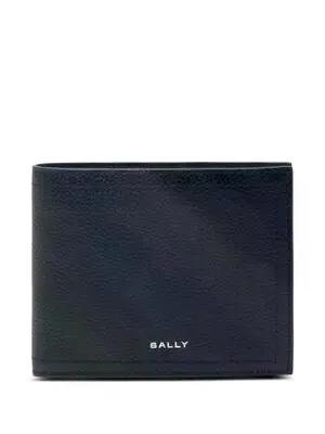 Bally Capitol Grained Leather Wallet - Blue